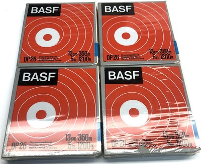 4 Pack BASF DP26 Reel to Reel Double Play Recording Tape 5" 1200Ft 13cm 360M NEW | eBay