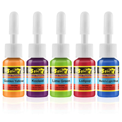 Skin Tattoo Ink Set 54 Pack Primary Color Pigment Professional Supply ...