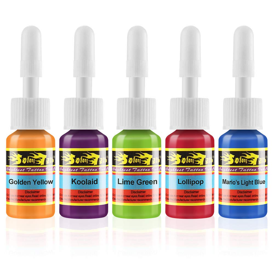 Skin Tattoo Ink Set 54 Pack Primary Color Pigment Professional Supply ...