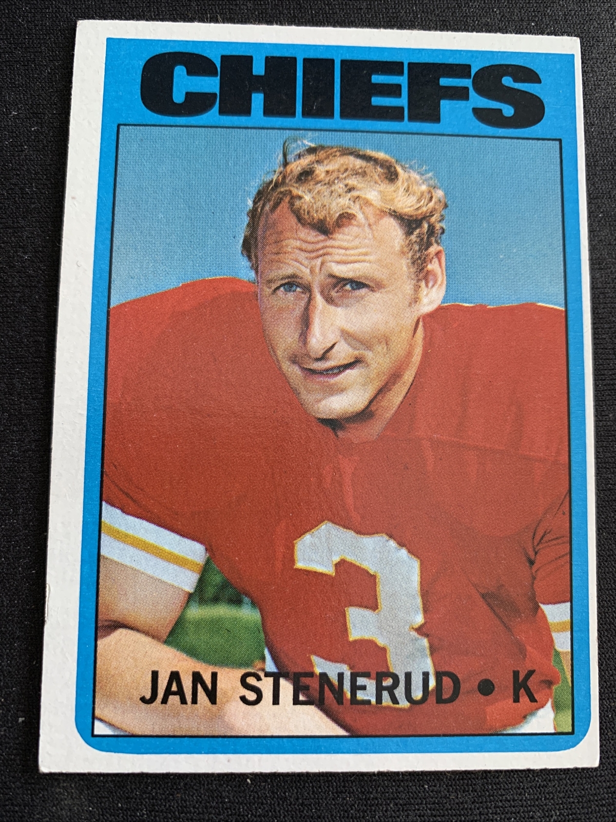 1972 Topps Football Card #61 Jan Stenerud Kansas City Chiefs Nm Free ...