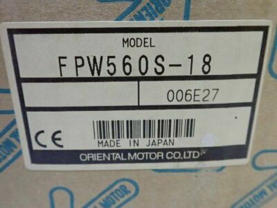 New ORIENTAL MOTOR FPW560S-18 SPLASH PROOF MOTOR. IP65 PROTECTION (S1 ...