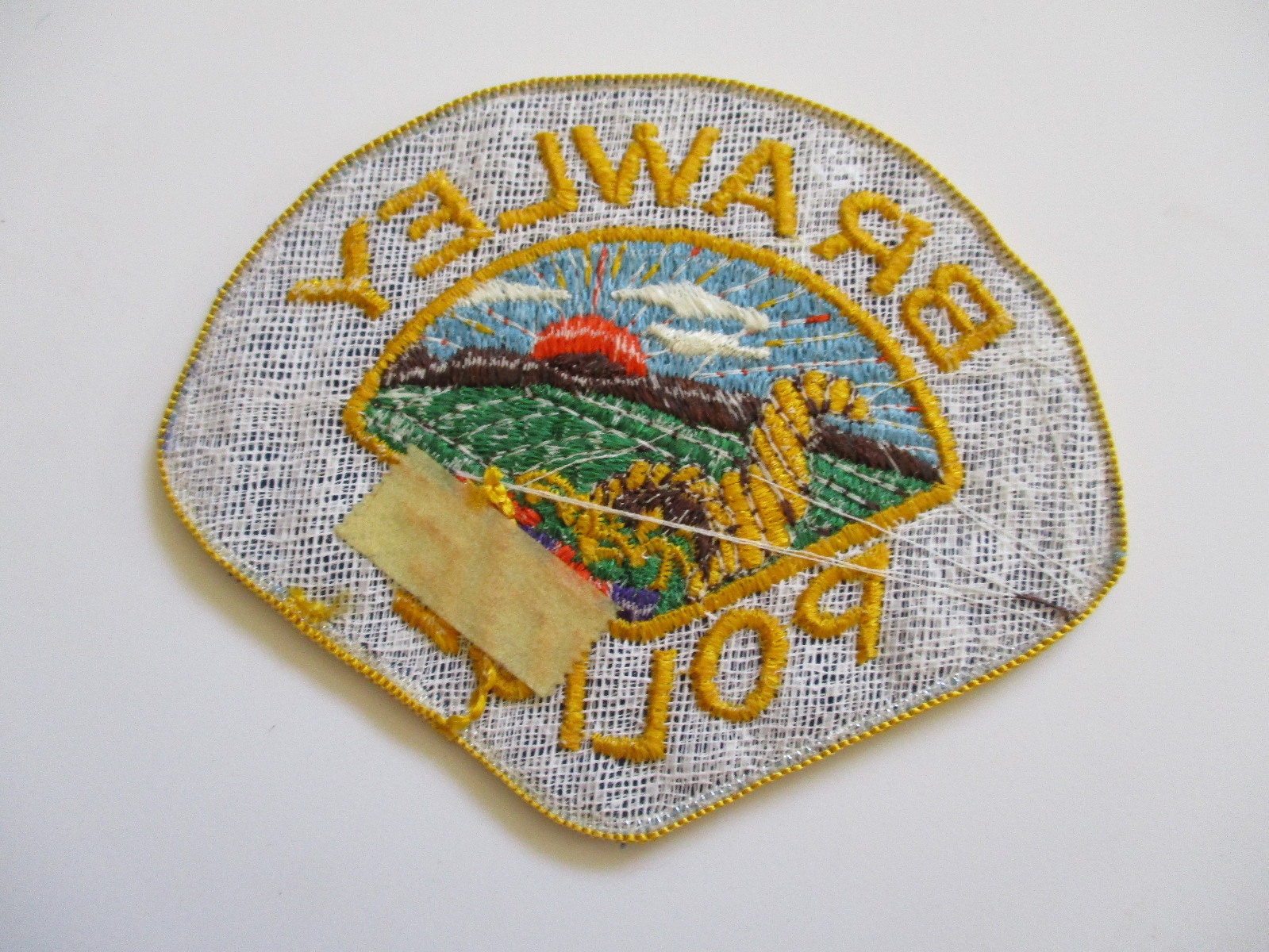 vintage 1970s Brawley California Twill Police Patch MINT OLD | eBay