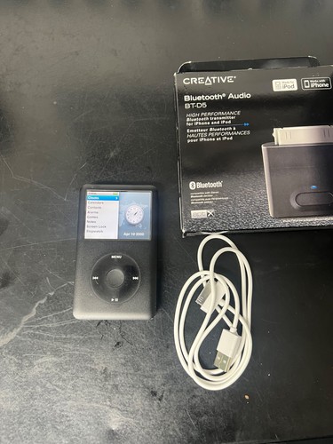 Apple iPod Classic 6th generation 160gb/NIB Creative BT-D5 Bluetooth ...