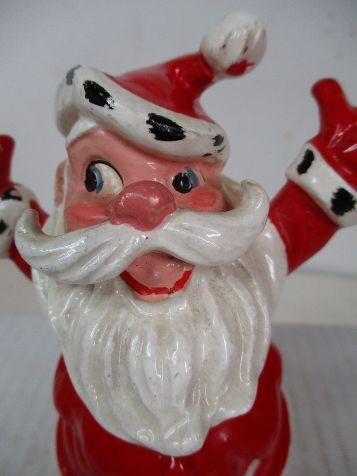 Vintage KREISS Japan Ceramic Christmas Outstretched Arms Santa Claus | eBay