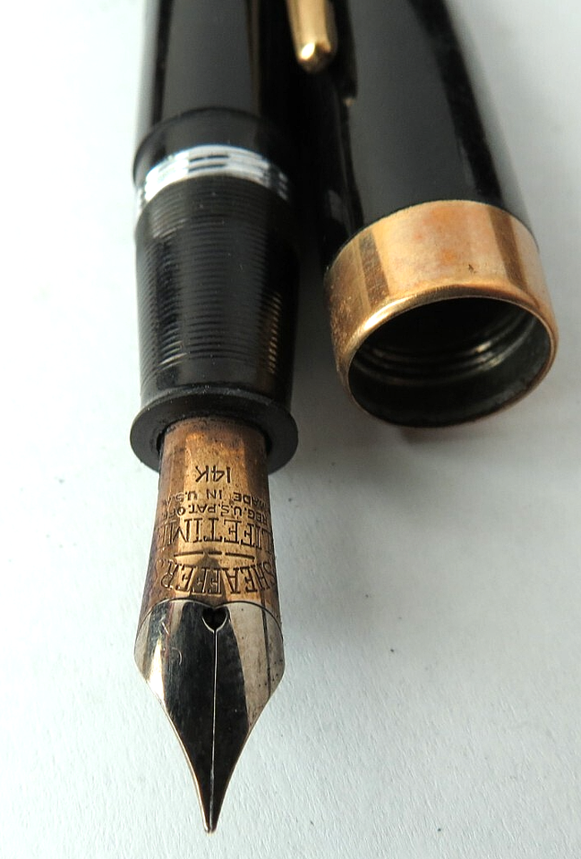 VTG W.A. SHEAFFER FOUNDEN BLACK #875 PEN MICHANICAL W/14k GOLD NIP | eBay