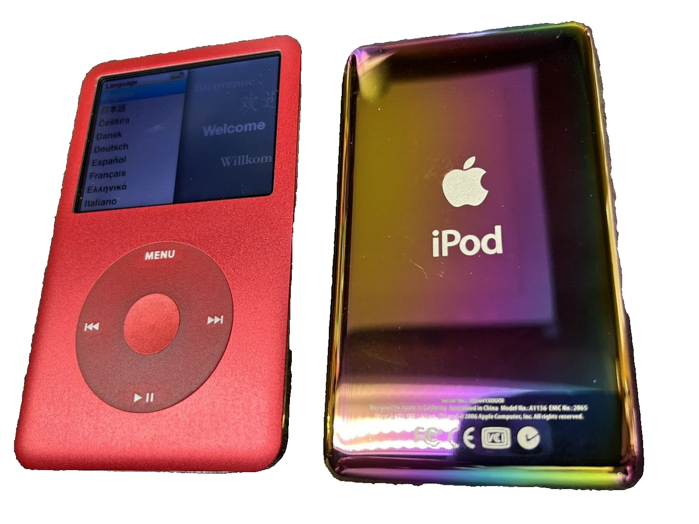 Apple IPOD CLASSIC 6th Generation 80GB - Red - Rainbow Back mint!! | eBay