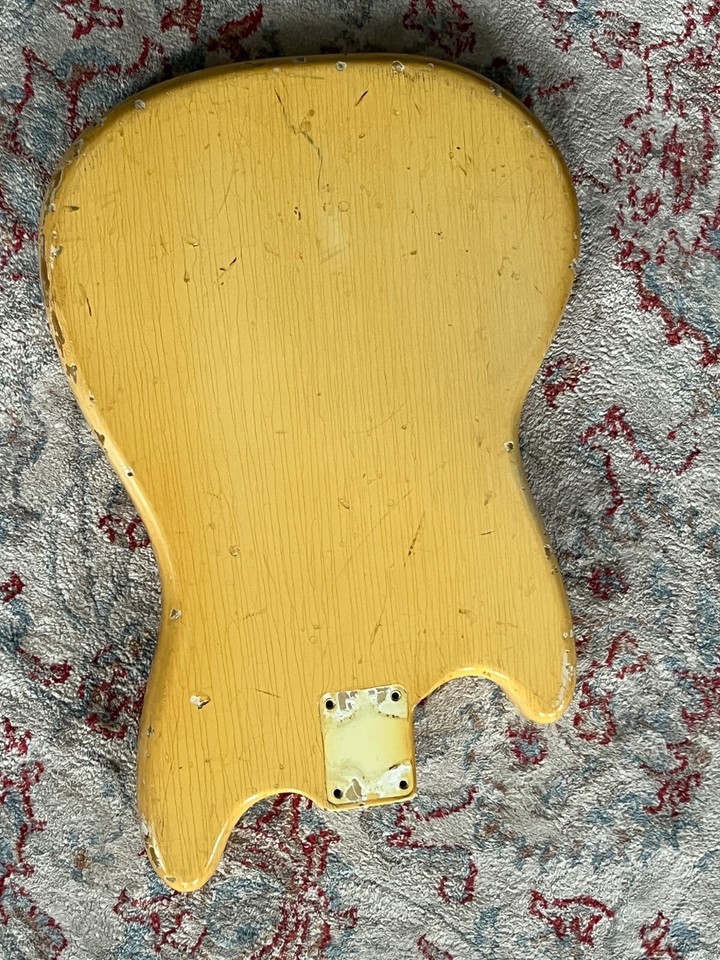 1965 Fender Musicmaster Duo Sonic guitar body original white | eBay