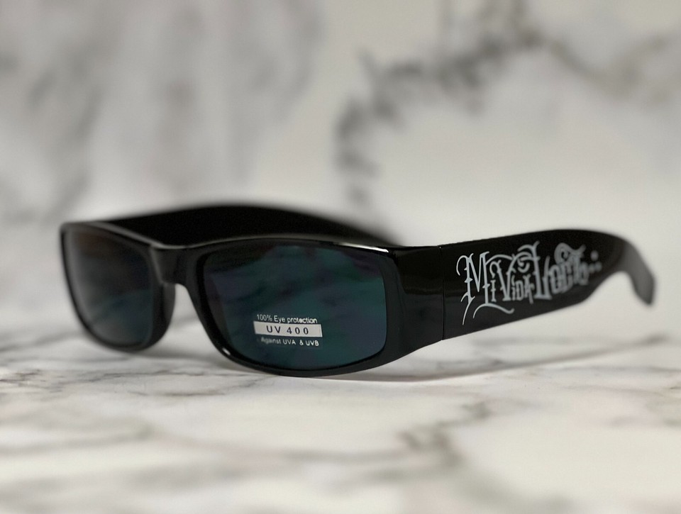 Square CHOLO Sunglasses Super Dark Style GANGSTER Style Black Small ...