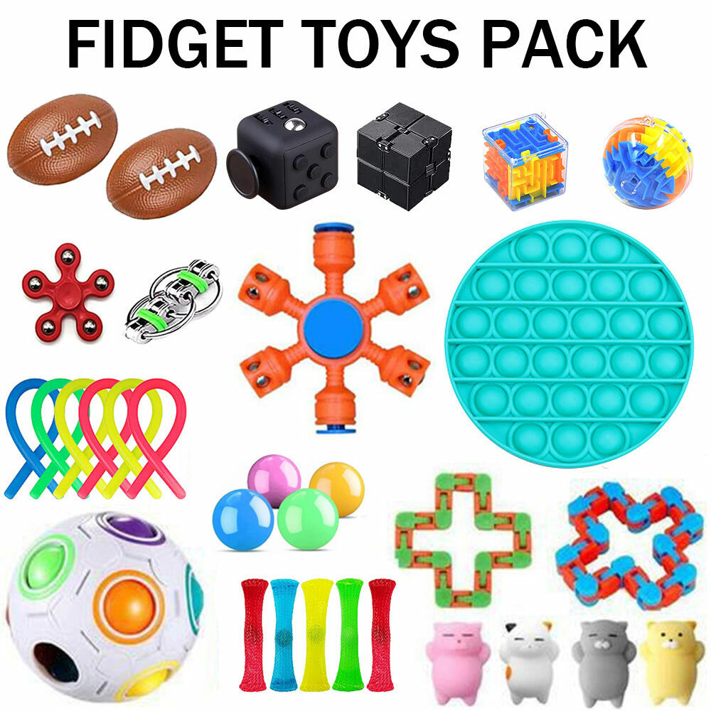 30Pack Fidget Toys Set Sensory Tools Bundle Stress Relief Hand Kids ...