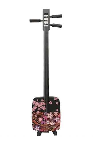 Kojami Sanshin Floral Pattern 2/3 Scale Japanese Traditional Technique ...
