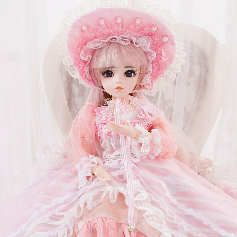 Assembled Full Set 1/3 Female BJD Doll 60cm Princess Girls Kids ...