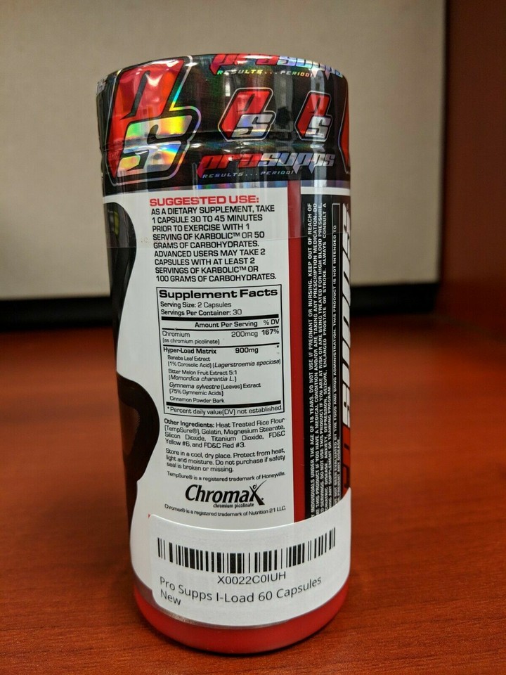 Pro Supps ILoad 60 Caps Dietary Supplements Sports Body Weight ...