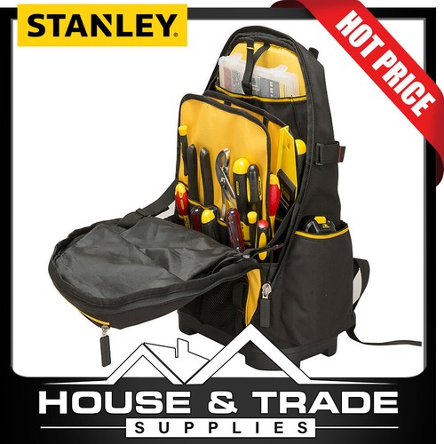 Stanley Backpack Tool Carry Bag 50 Pockets 28Lt 600 Denier Nylon 1-95 ...