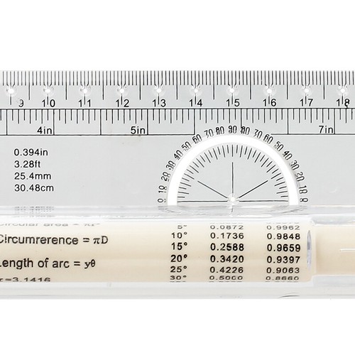 Multi Function Roll Draw Ruler Metric Rolling Ruler Clear Parallel ...