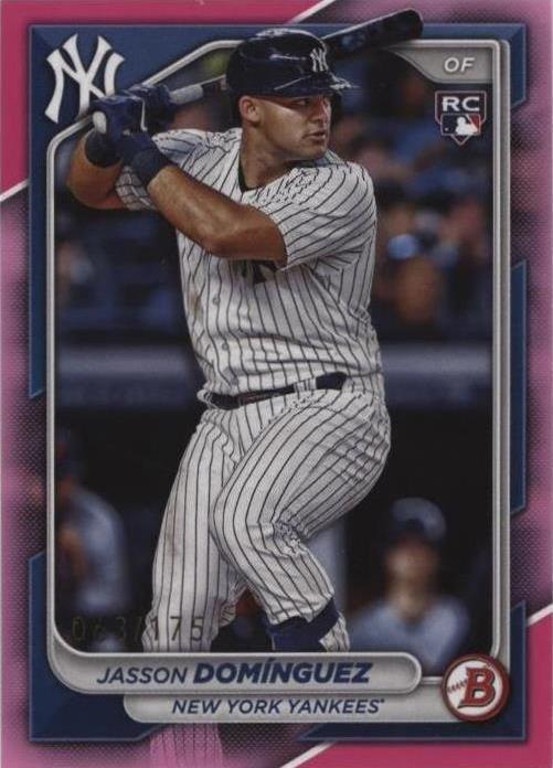 2024 Bowman - Jasson Dominguez #17 Pink Border /175 (RC) for sale ...
