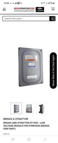 Briggs & Stratton Generator Low Voltage Module, #071052, Style LV, NEW ...