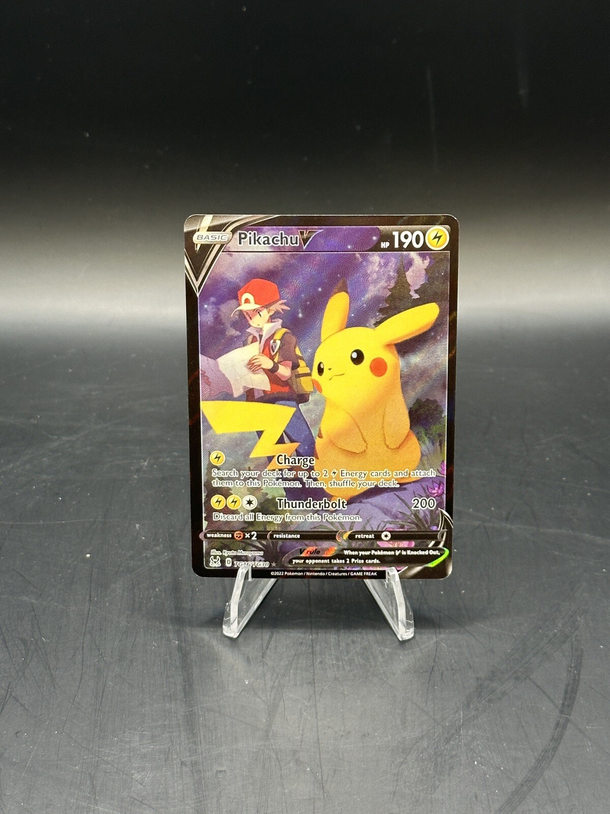 Pokémon TCG Pikachu V Lost Origin Trainer Gallery TG16/TG30 Holo Ultra ...