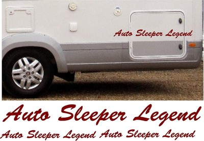 AUTO SLEEPER LEGEND 4 PIECE KIT DECALS STICKERS CHOICE OF COLOURS ...