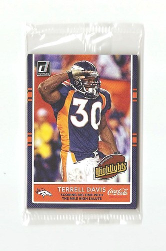 2017 Donruss Terrell Davis Red Miller Career Highlights Football Card ...