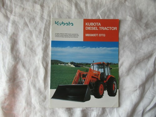 Kubota M8580DT DTQ M 8580 DT tractor brochure | eBay