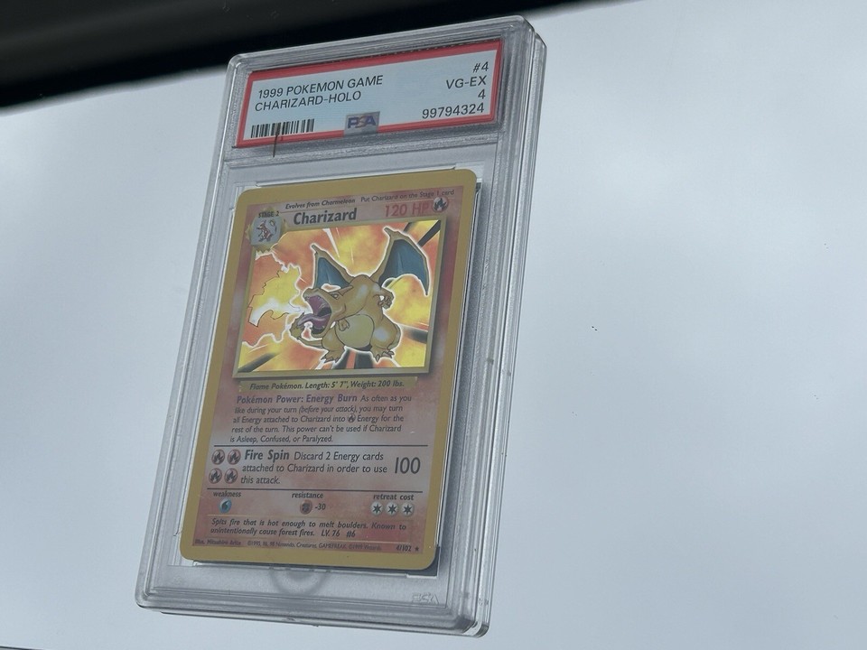 PSA 4 Charizard 4/102 Base Set Vintage Holo Foil Rare 1999 | eBay