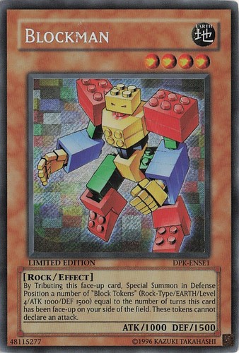 Yu-Gi-Oh! Blockman DPK-ENSE1 Limited Edition Secret Rare NM | eBay