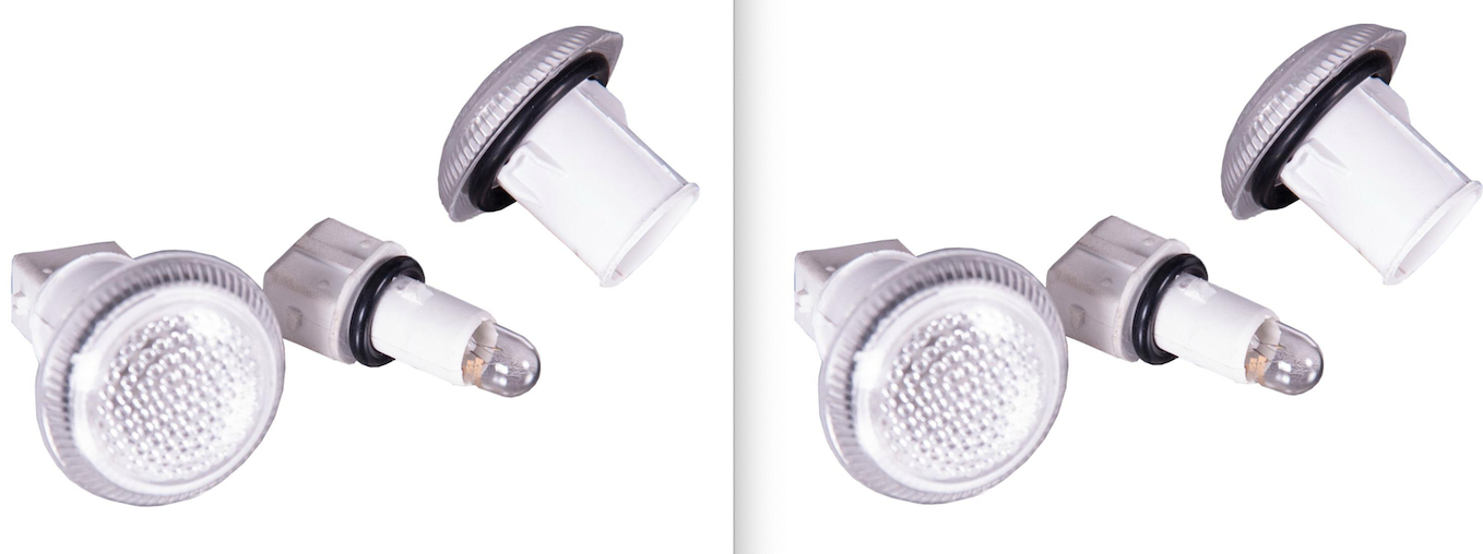 3 PC FORD TRANSIT CONNECT SIDE REPEATER CLEAR INDICATOR FLASHER BLINKER ...