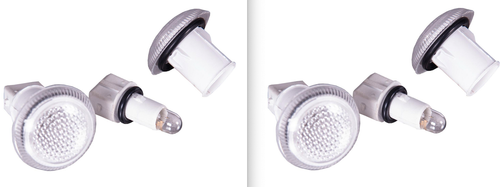 3 PC FORD TRANSIT CONNECT SIDE REPEATER CLEAR INDICATOR FLASHER BLINKER ...