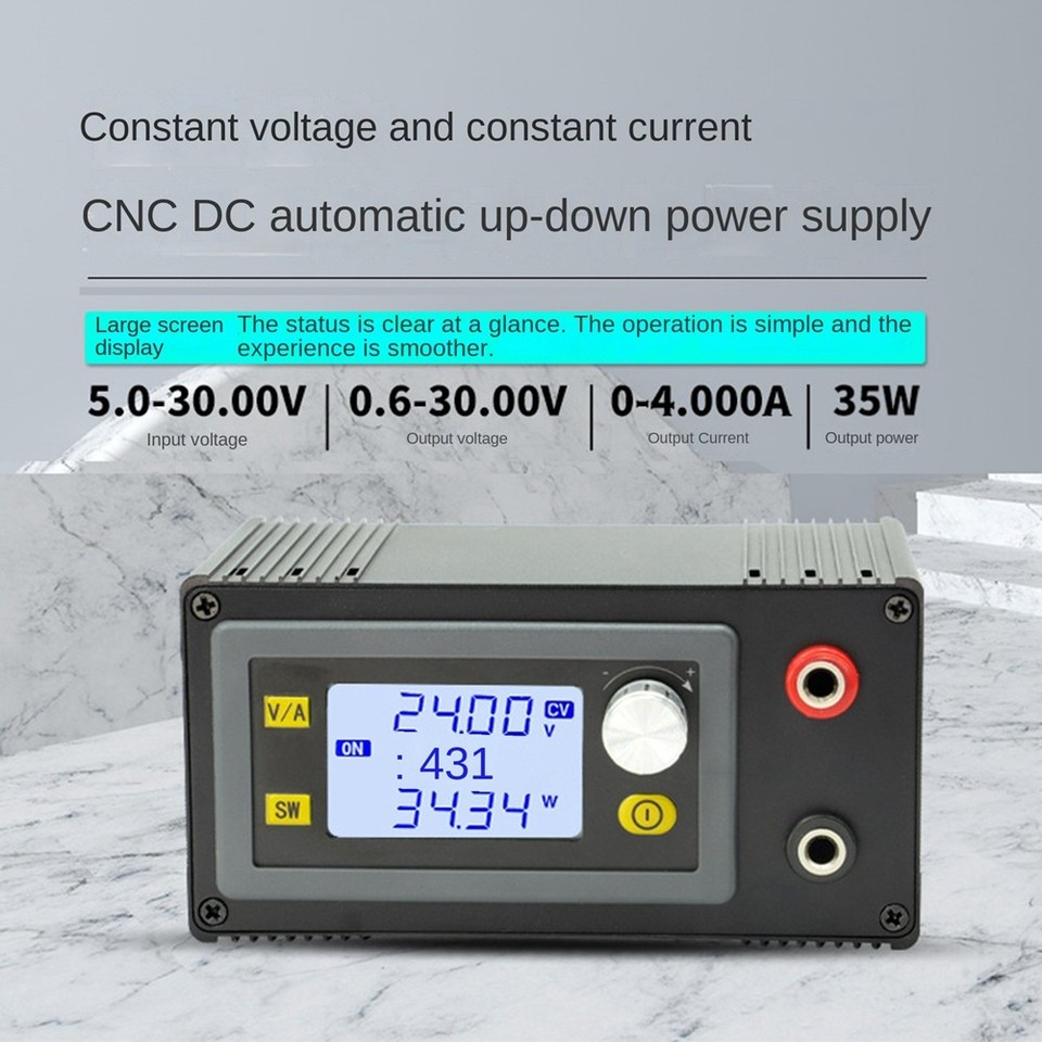 80W DC CNC Antihypertensive Boost Converter 6-36V Adjustable Supply ...