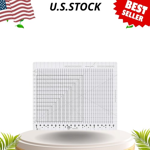 xl slotted quilting ruler 17 3/4 x 22 inch non slip acrylic fabric ...