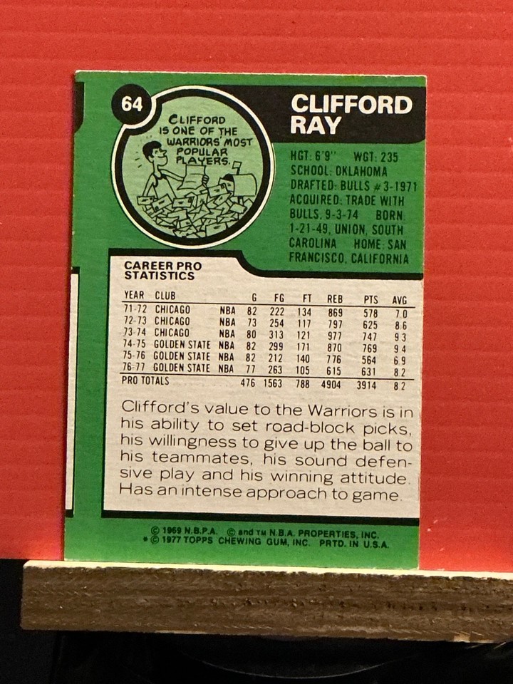 1977-78 Topps - Clifford Ray #64 | eBay