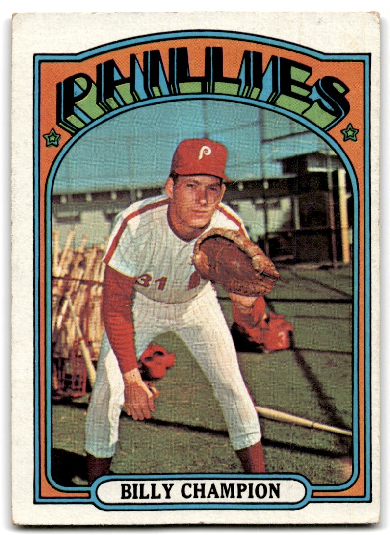 1972 Topps Billy Champion Philadelphia Phillies #599 | eBay