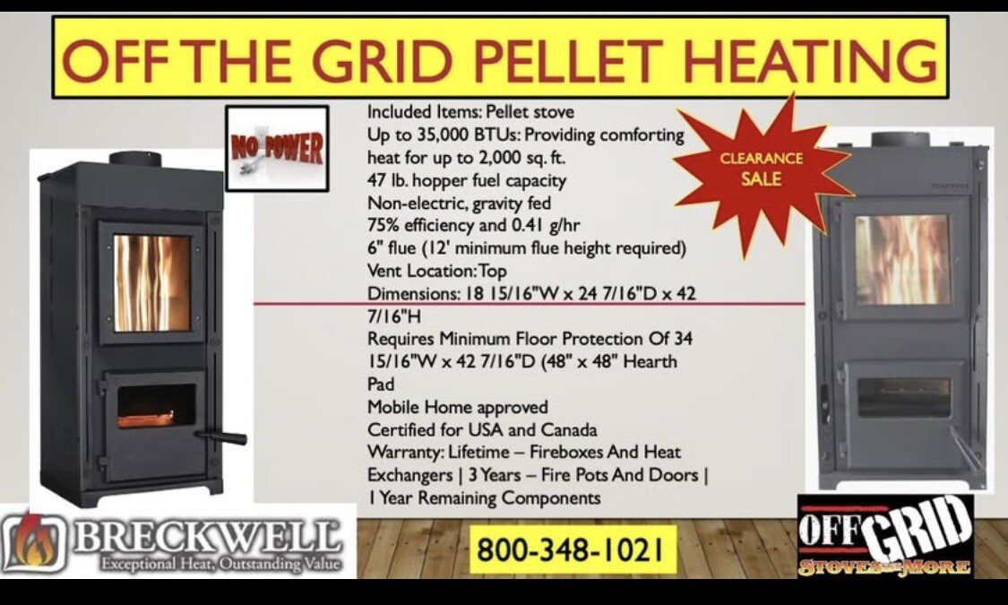 Gravity Pellet Stove