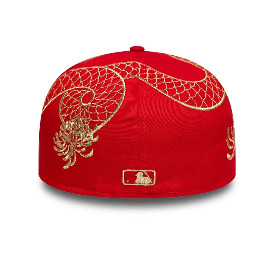 Men's Los Angeles Dodgers 2025 Year Of The Snake Red 59FIFTY Fitted Cap ...