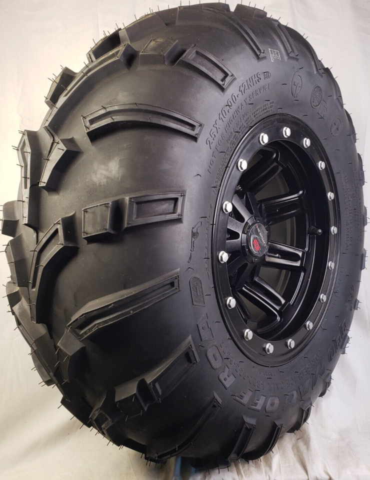KUBOTA RTV X900 1100 1120 1140 TIREs WHEELs RIMs 25x10-12 440MAG 5/4.5 ...