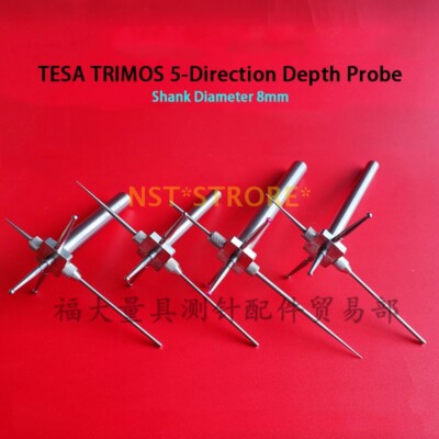 1Set New TESA TRIMOS Height Indicator Probe 5-Direction 60 80 120mm ...
