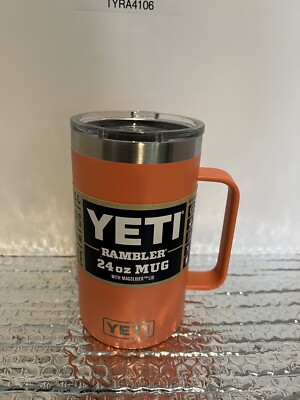 YETI Coral Rambler 24 Oz. Mug With Magslider Lid New | eBay