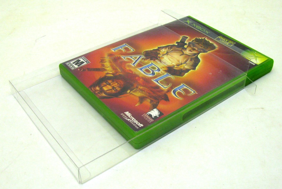 10X MICROSOFT XBOX CIB GAME -CLEAR PLASTIC PROTECTIVE BOX PROTECTORS ...