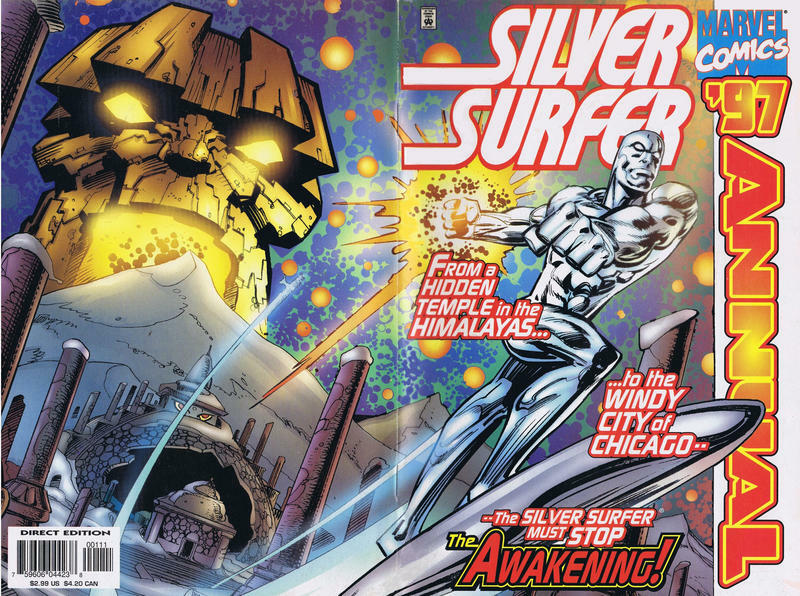 SILVER SURFER ANNUAL 97 ART original comic color guide Smashed by ...