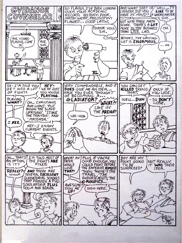 PHIL FOGLIO PHIL & DIXIE'S COMIC STRIP #106 DRAWING SIGNED | eBay