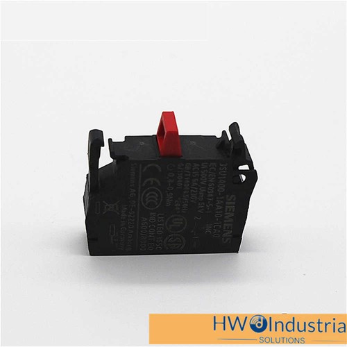 2/Piece 3SU1400-1AA10-1CA0 SIEMENS Button Switch Contact Module Red 1NC ...