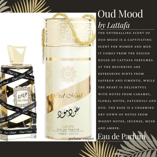 Oud Mood by Lattafa perfume for unisex EDP 3.3 /3.4 oz New in Box ...
