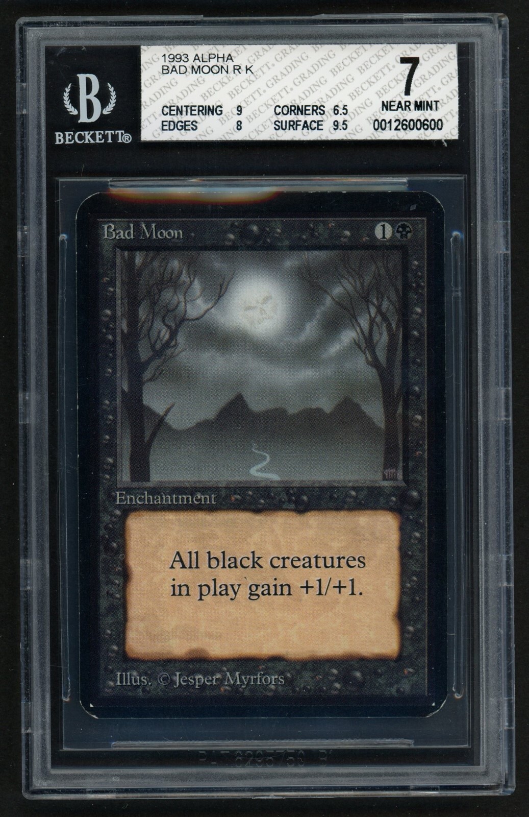 ***BGS 7 Alpha Bad Moon*** MTG Alpha -Kid Icarus- | eBay