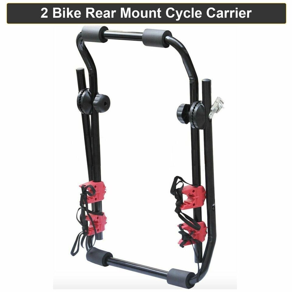 2 BIKE BICYCLE UNIVERSAL RACK CAR CARRIER REAR MOUNT FOR SUV SALOON ...