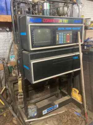 ALLEN computer TEST CENTER Engine ANALYZER FRAME BOOM CABLES PROBE ...
