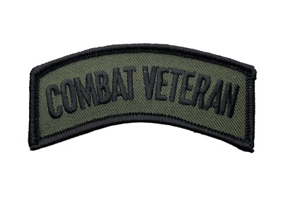 Combat Veteran Green Rocker 4 Inch Patch HFL1800 F3D22S | eBay