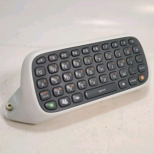 Microsoft Xbox 360 Original White Chatpad OEM Text Keyboard Attachment ...
