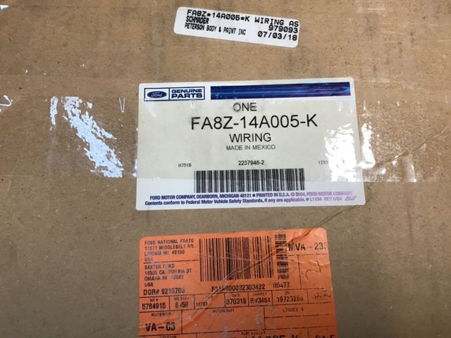 Genuine Ford Wiring Assembly FA8Z-14A005-K for sale online | eBay