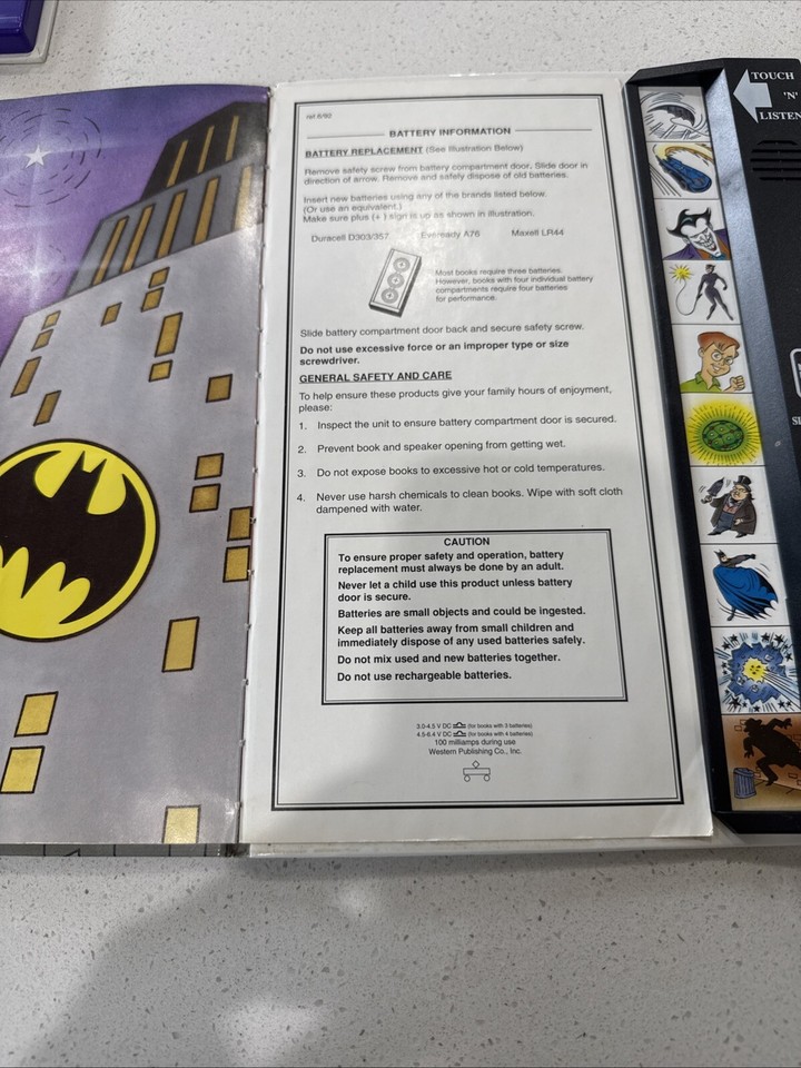 VINTAGE 1992 GOLDEN SOUND STORY BATMAN THE CASE OF THE MISSING EGG | eBay