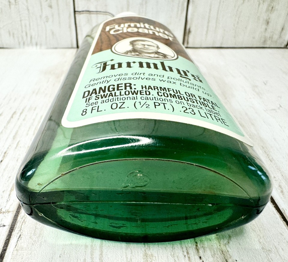 Vintage FORMBY'S Furniture Cleaner~Removes Wax Build Up Green~8 fl oz ...